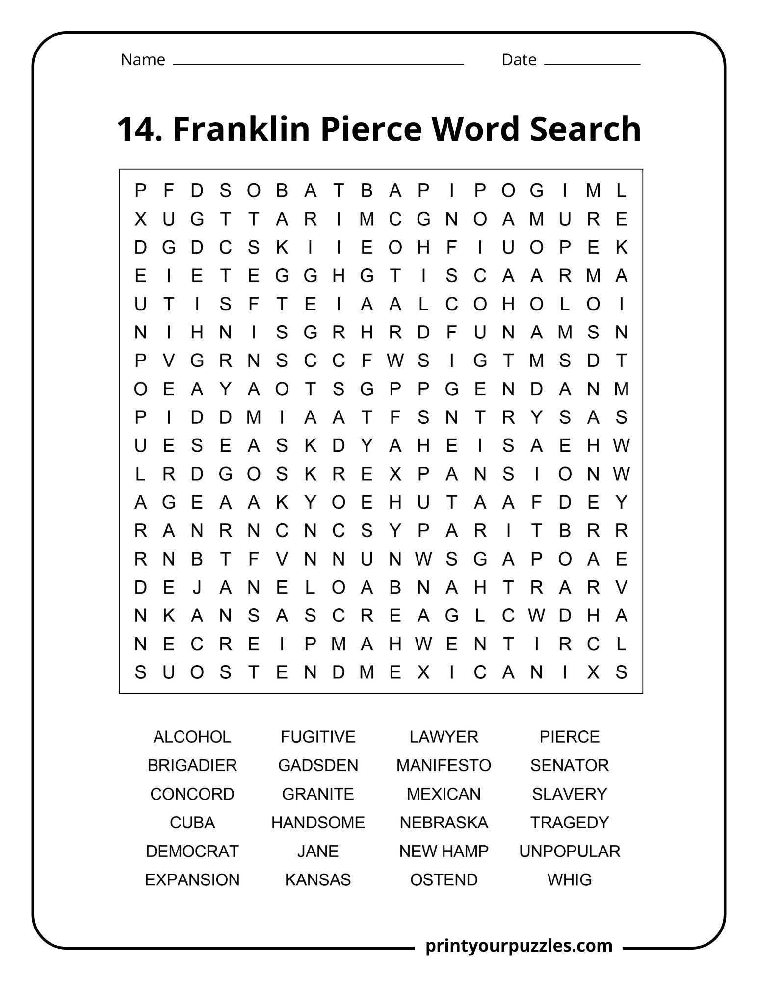 Word Searches | Print Your Puzzles