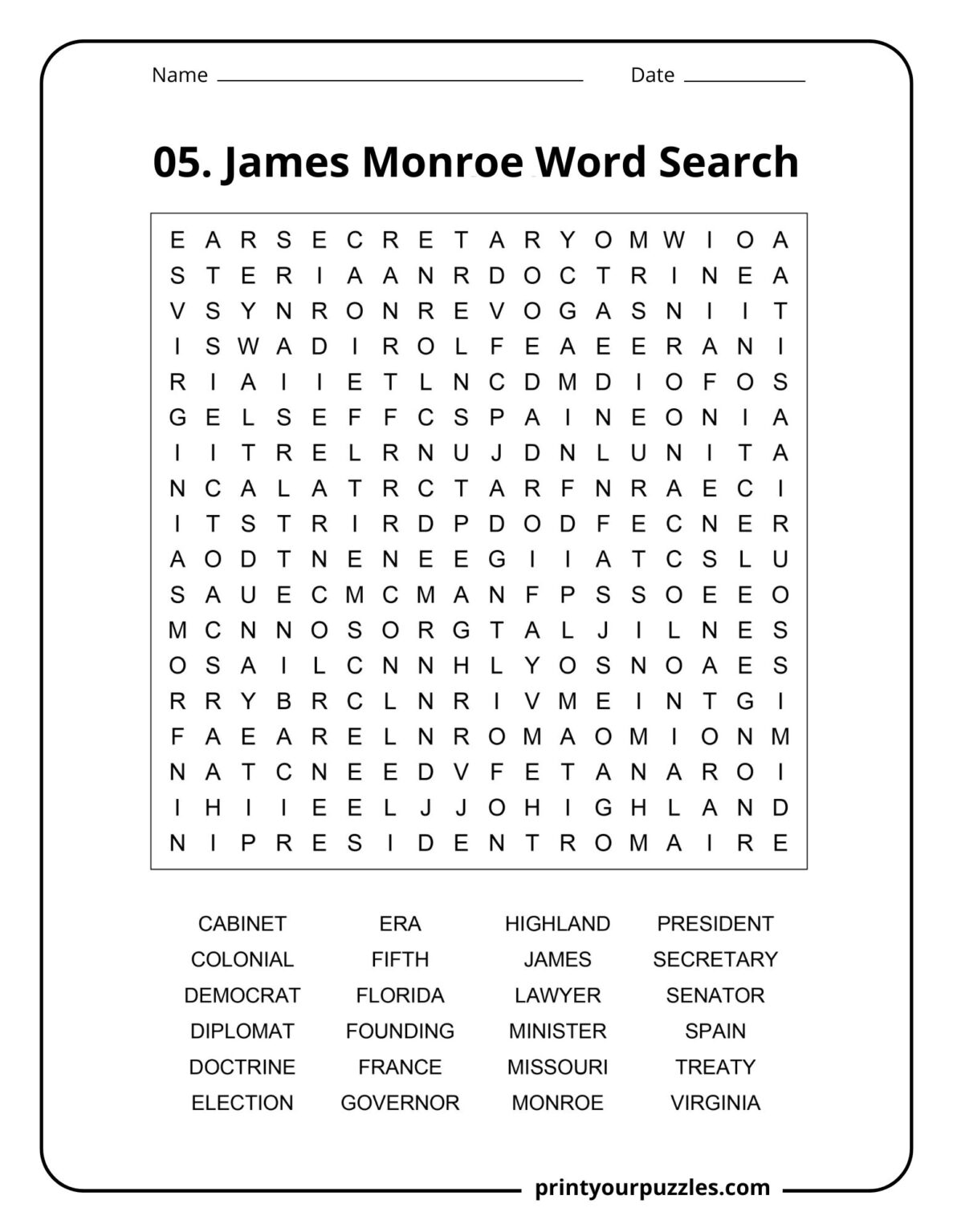 Word Searches | Print Your Puzzles