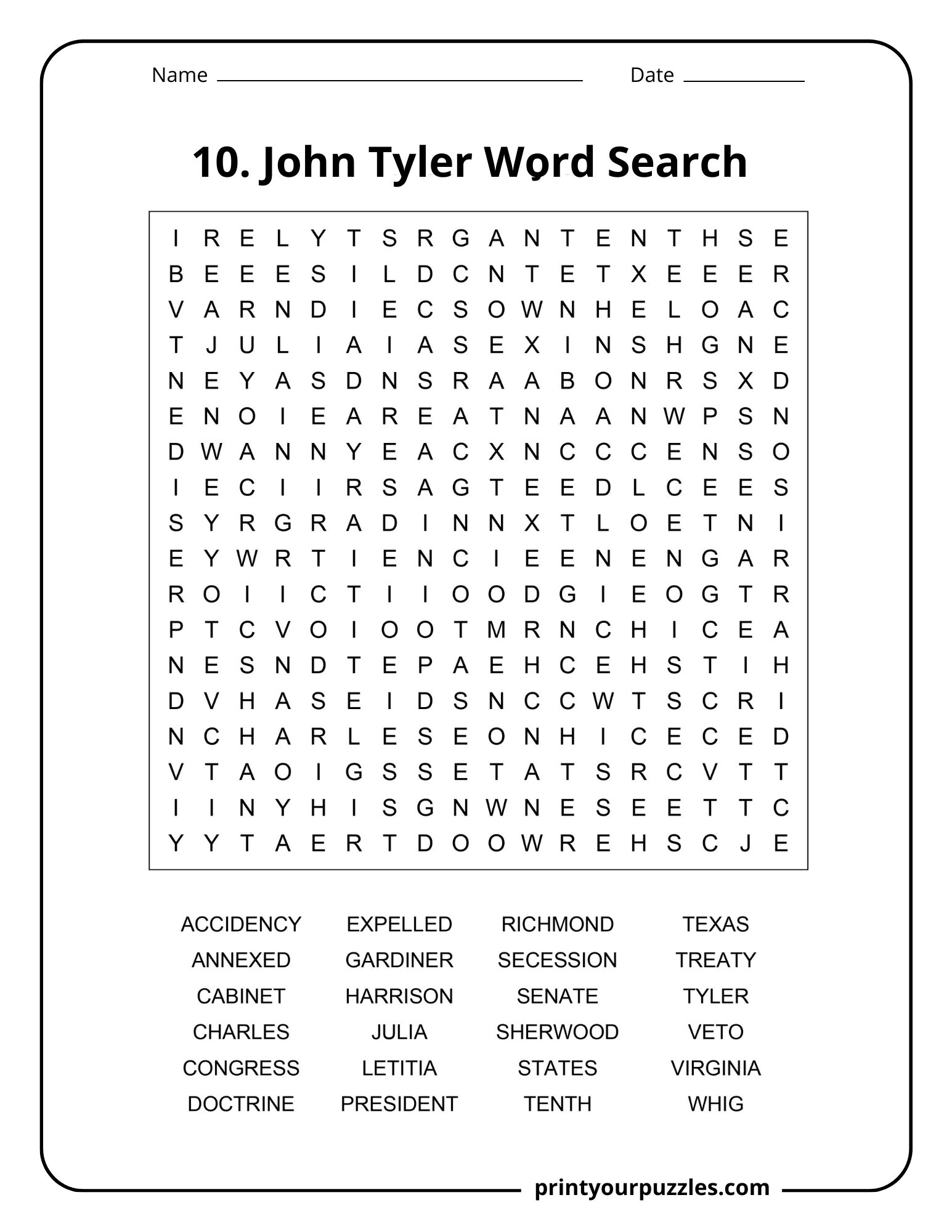Word Searches | Print Your Puzzles