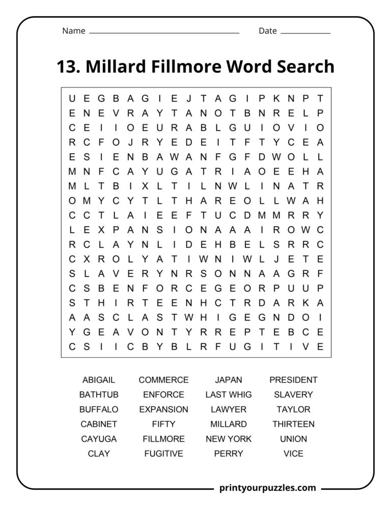 Word Searches | Print Your Puzzles
