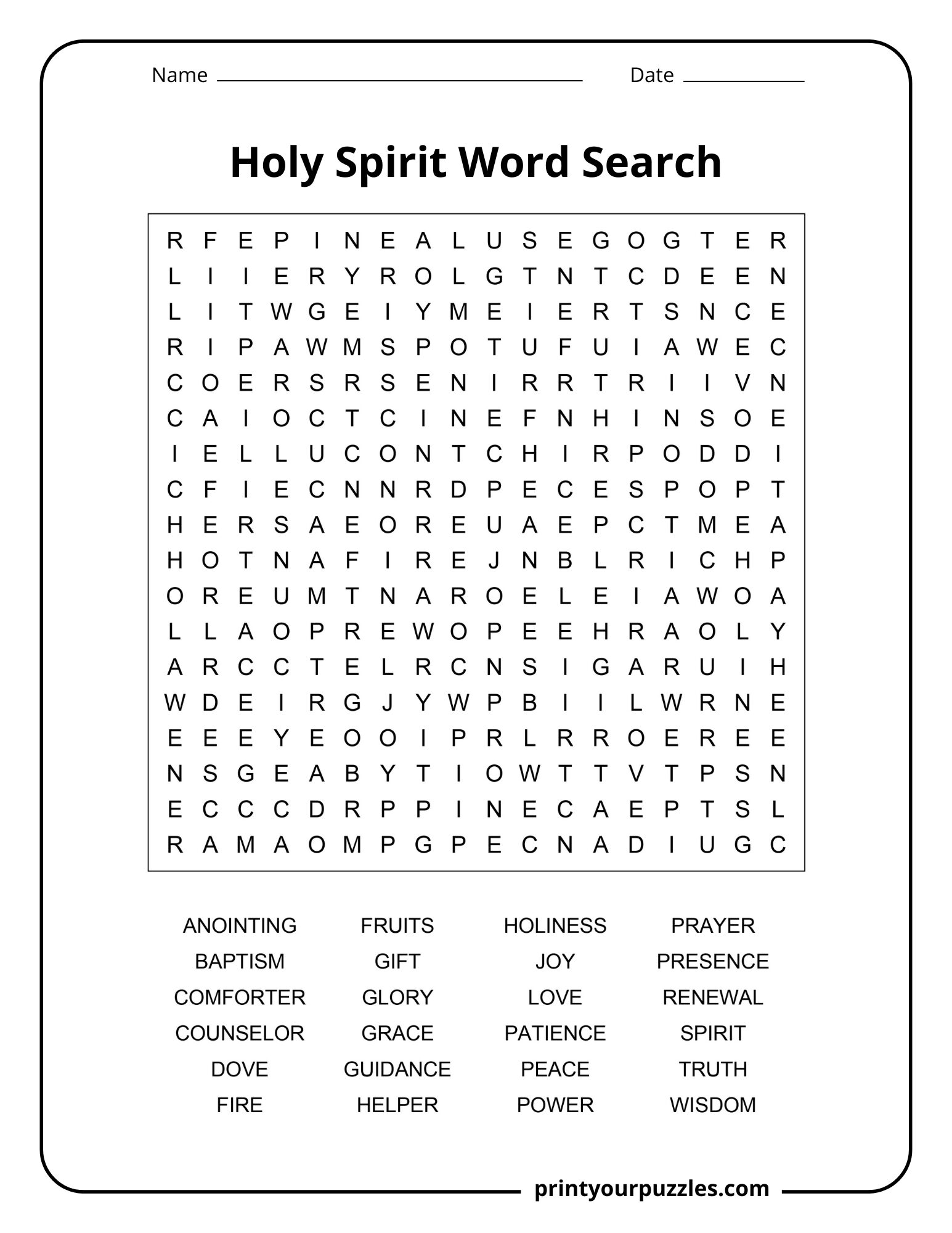 Ecosystem Word Search | Print Your Puzzles