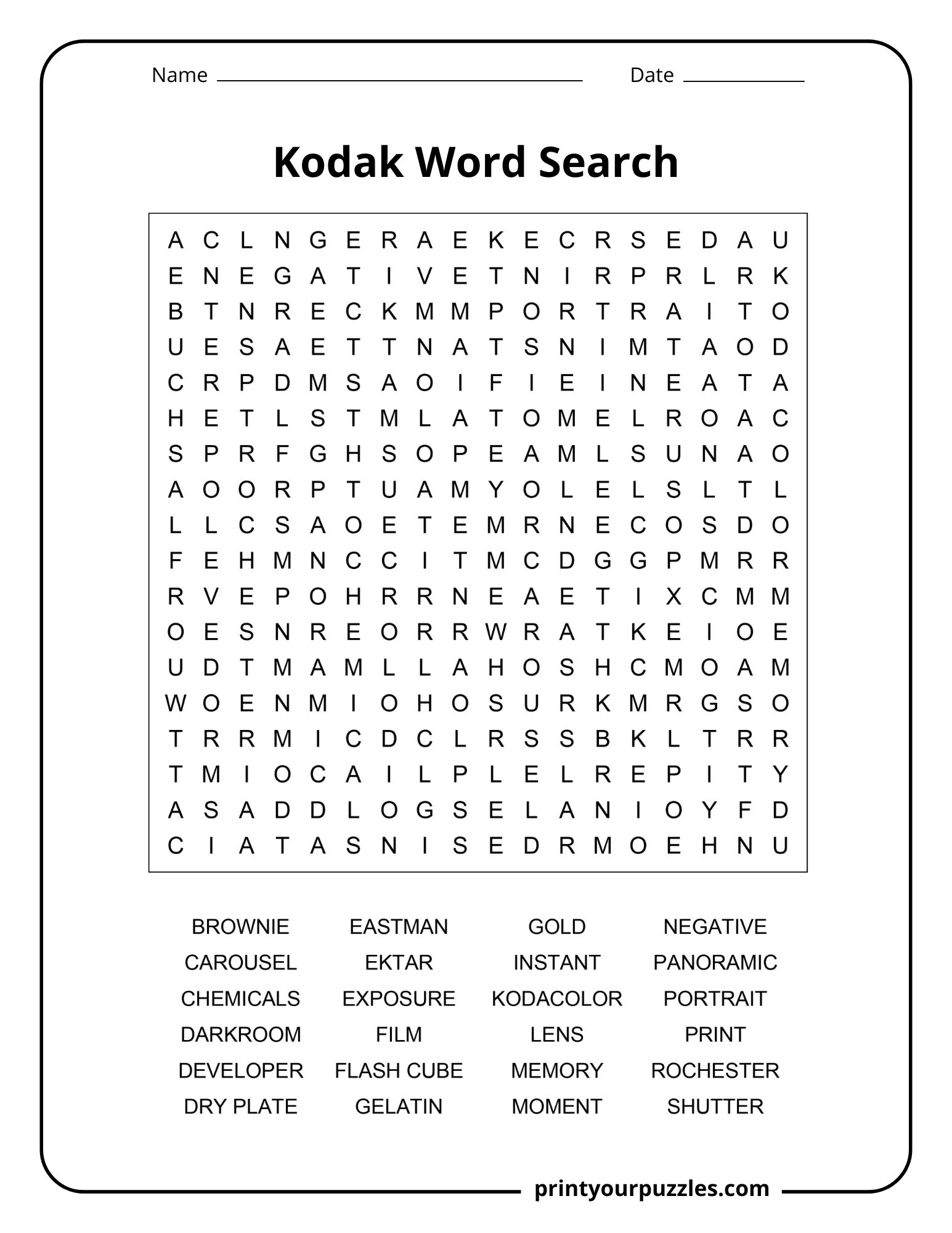 Honolulu Word Search | Print Your Puzzles